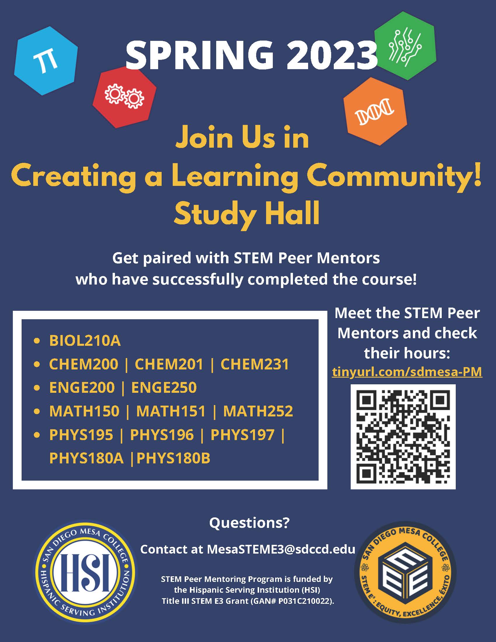 STEM Peer Mentor Program